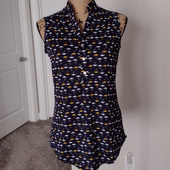 Perceptions | Tops | Perseption Concept Womens Navy Umbrella Design ...